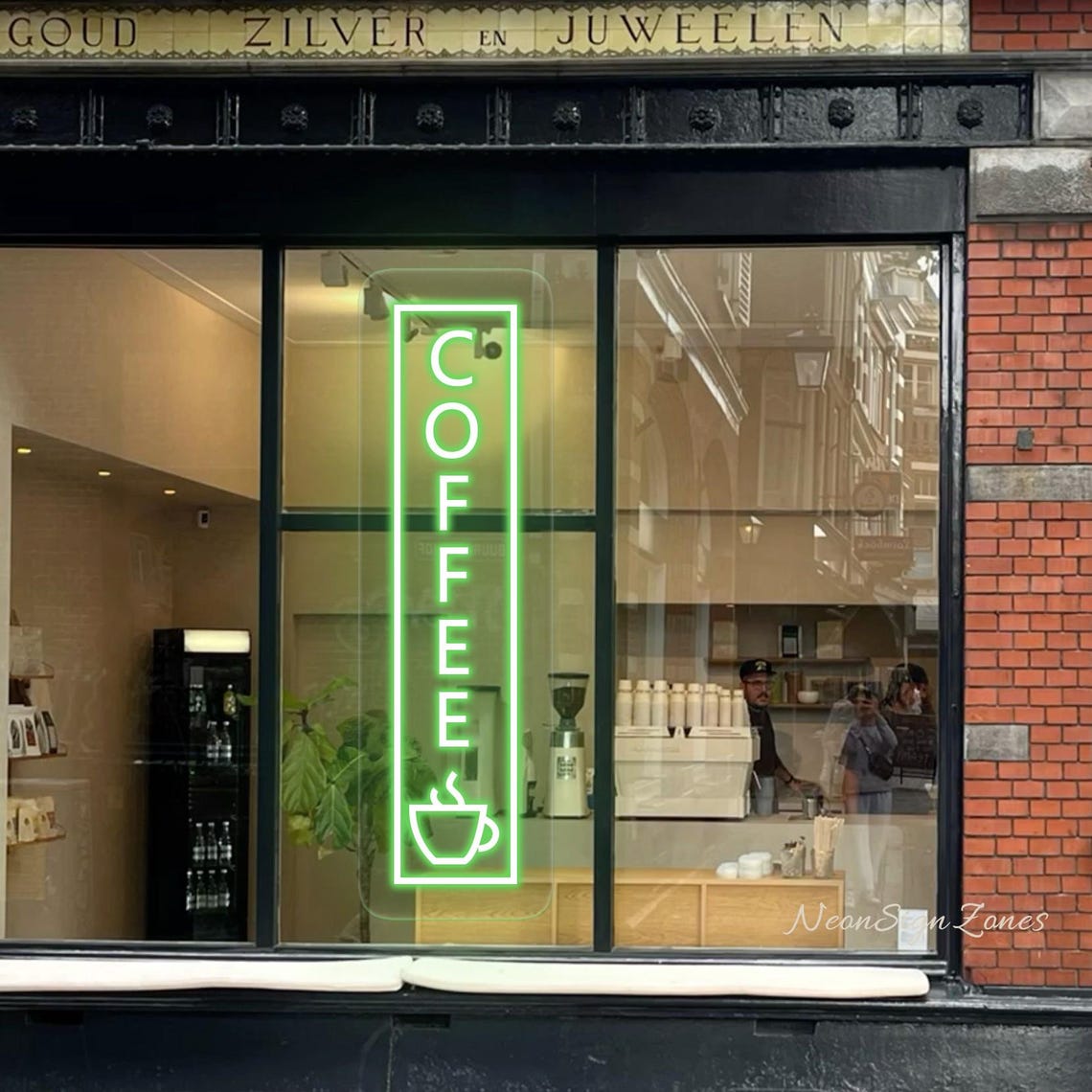 Vertical Coffee Neon Sign: LED Light for Coffee Bar or Cafe - Etsy