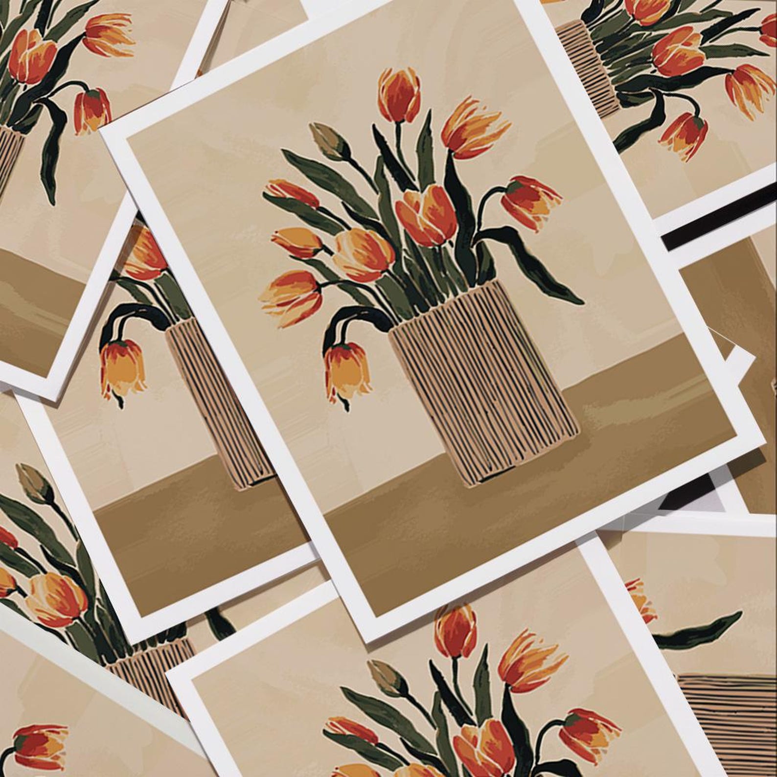 Stack of Cards Mockup – 5x7 Card Mockup Poster Mockup, Invite Mockup ...