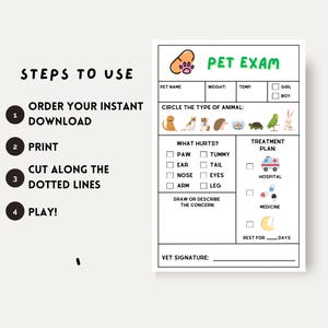 Printable Pretend Play Sheets | Dramatic Play Imaginative Play ...