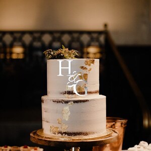 Monogram Cake Topper,acrylic Letter Cake,charm Flat Lay Cake Topper ...