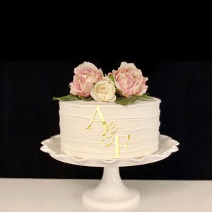 Monogram Cake Topper,acrylic Letter Cake,charm Flat Lay Cake Topper ...