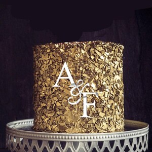 Monogram Cake Topper,acrylic Letter Cake,charm Flat Lay Cake Topper ...
