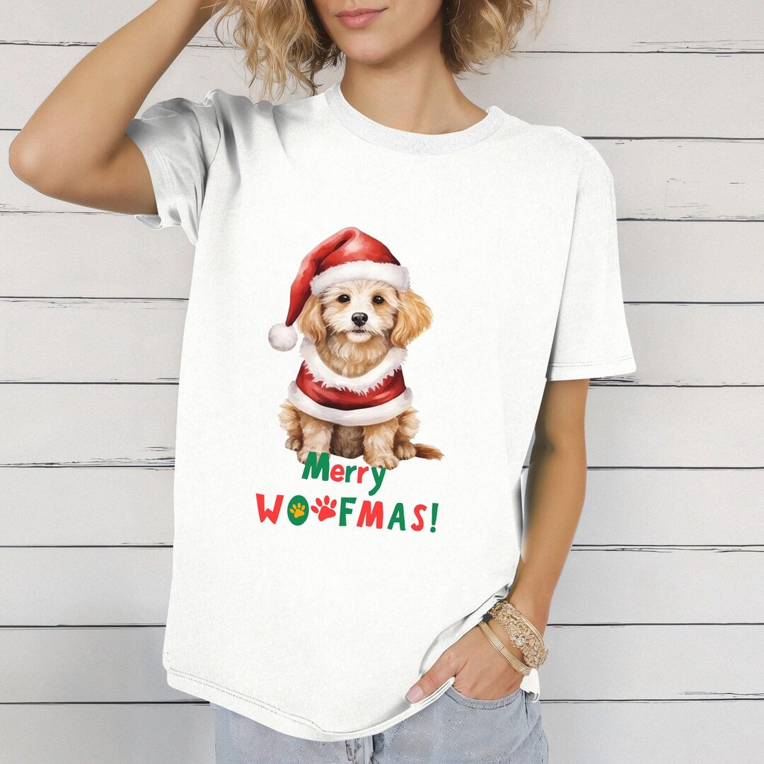 Merry Woofmas Cavoodle Cavapoo Moodle Doodle Oodle Tshirt Tee Christmas ...