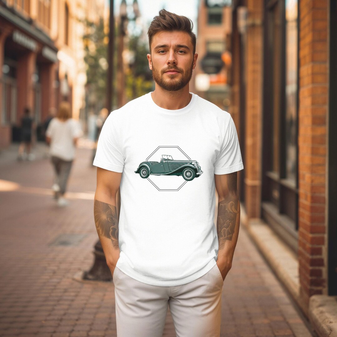 MG TC Shirt for Him Vintage Car T-shirt Gift for Dad MG Td Tee for ...