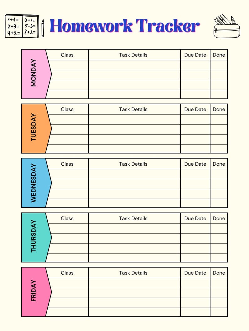 Ready for School Routine Chart for Kids, Back to School Checklist ...