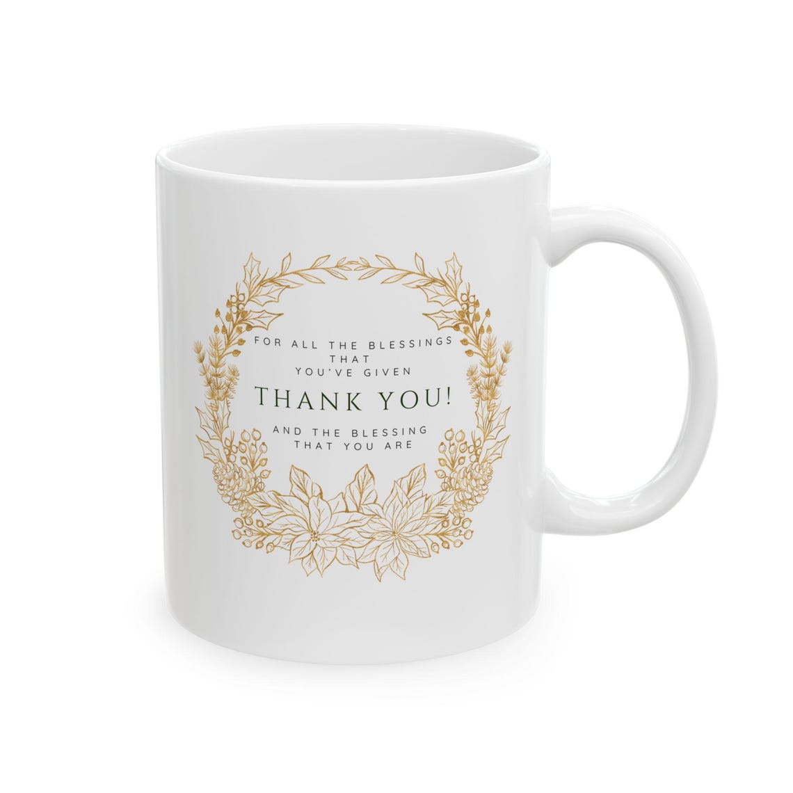 Thank You Ceramic Mug, Appreciation Coffee Cup, You Are a Blessing Tea ...