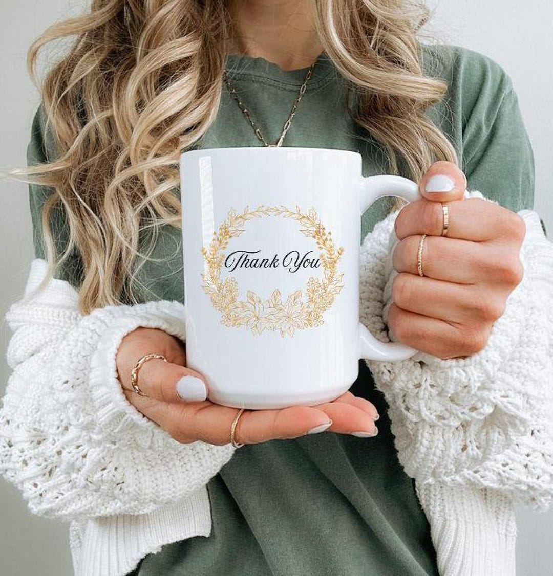 Thank You Ceramic Mug, Appreciation Coffee Cup, Gift for Gratitude, Co ...