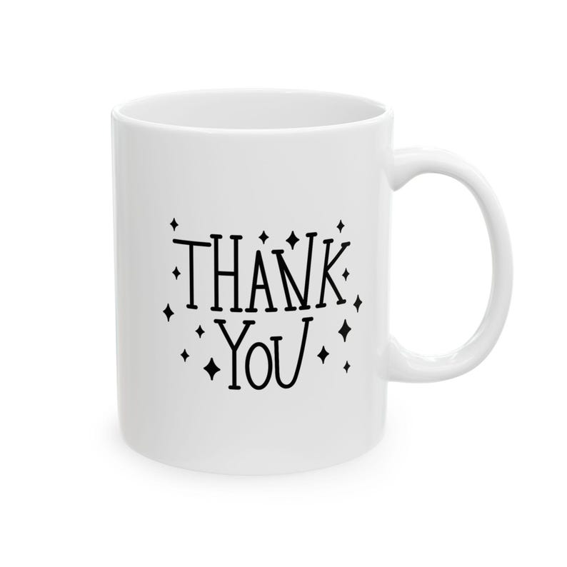 Thank You Ceramic Mug, Appreciation Gift, Give Thanks Coffee Cup ...