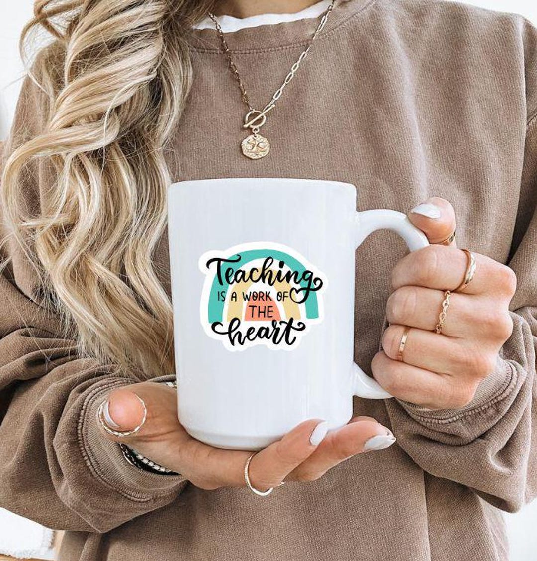 Teacher Appreciation Ceramic Mug, Staff Gift, Cute Coffee Cup for ...