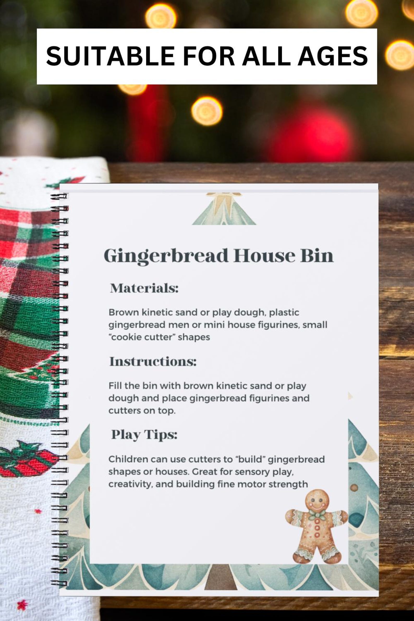 Christmas Sensory Activities Printable Set | Holiday Sensory Bin ...