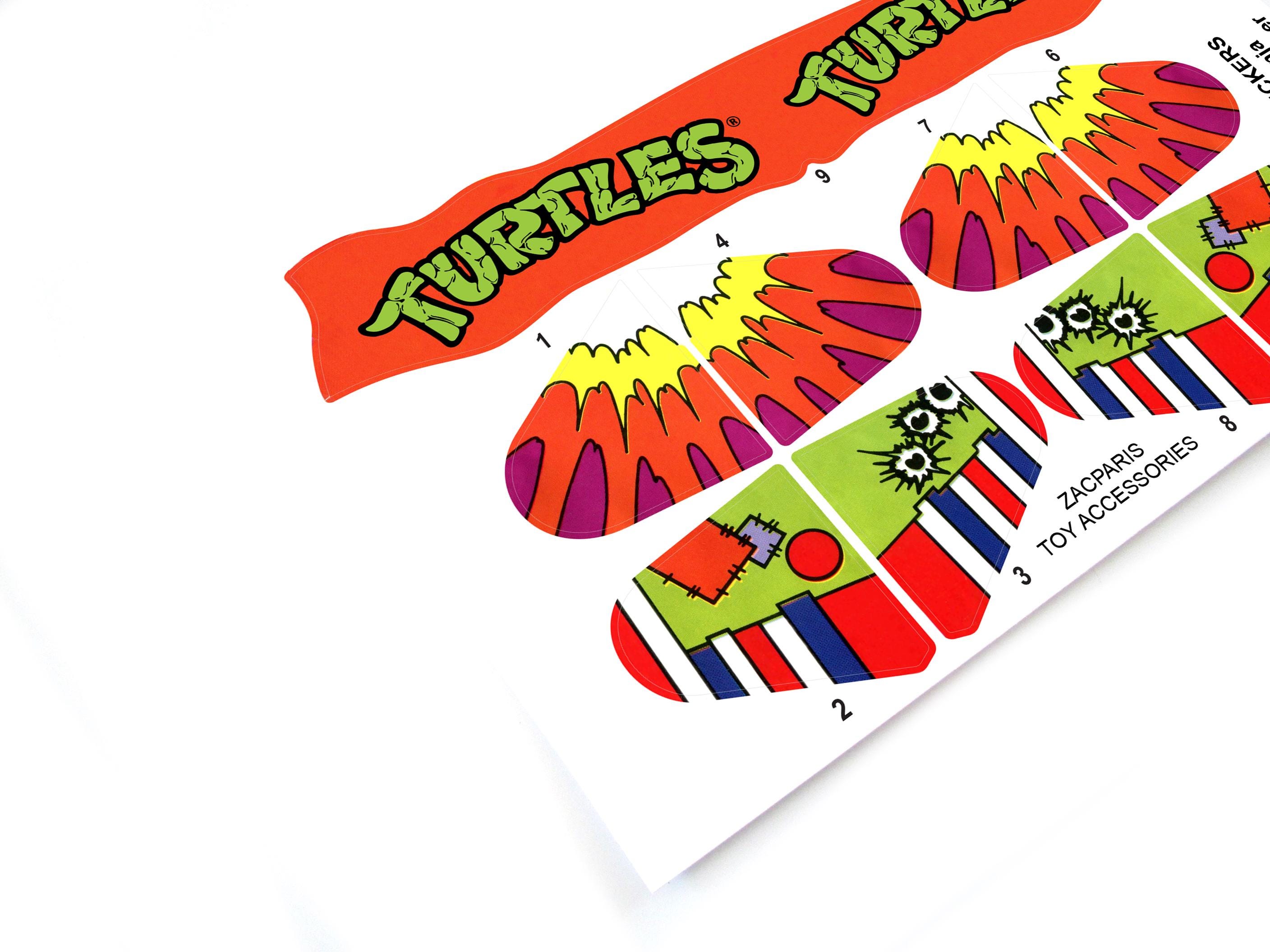 CUSTOM STICKERS for TMNT 1988 Turtle Trooper Teenage Mutant Ninja ...