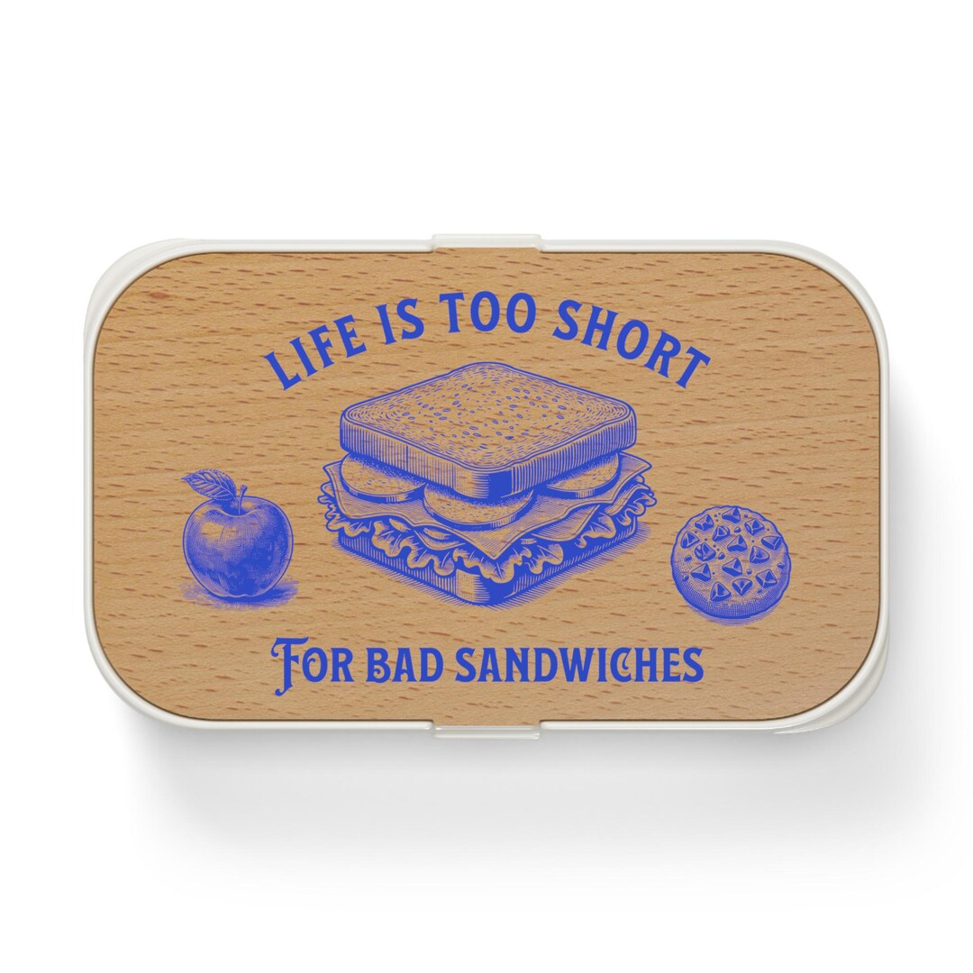 Lunch Box, Vintage Bento Box With Funny Saying, Food Container, Meal ...