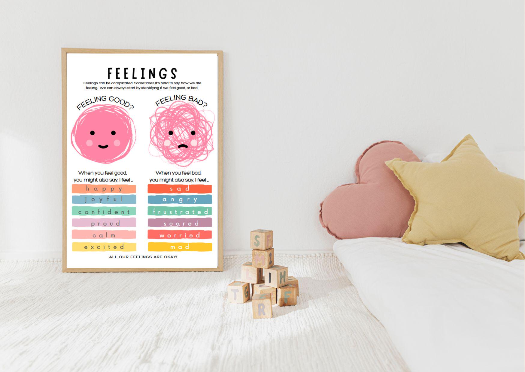 Emotional Flashcards Chart / Feelings Cards / Calm Down Corner ...