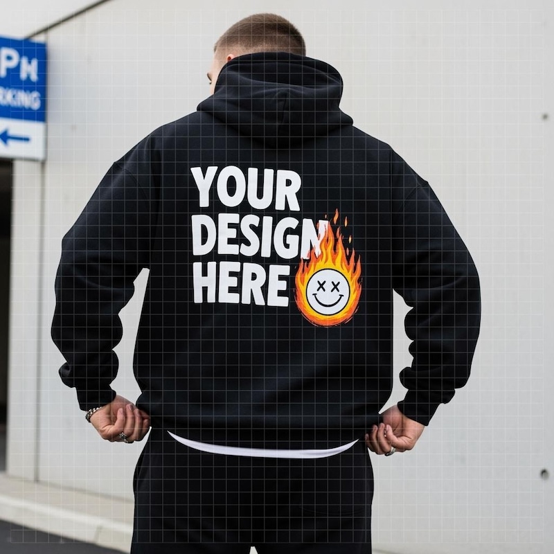 Model Men Black Hoodie - Etsy