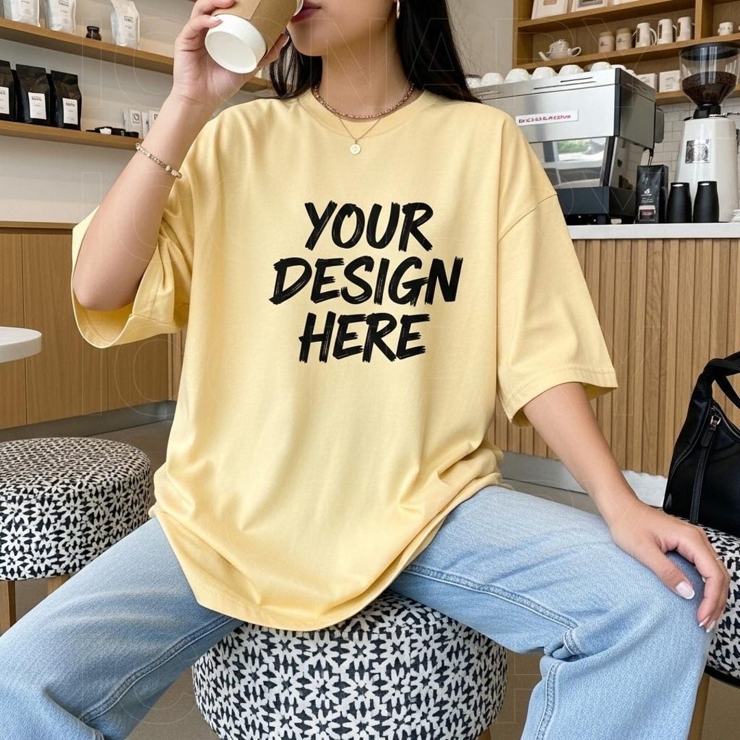 Butter Comfort Colors 1717 Tshirt Mockup C 1717 Butter Shirt Mock-up ...