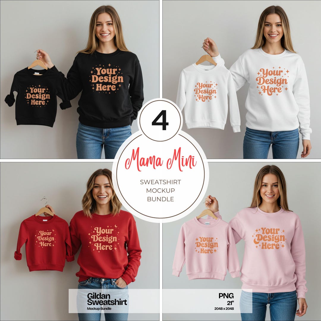 MOMMY AND ME Mockup Bundle, Mama and Mini Mockup Bundle, Mommy & Me ...