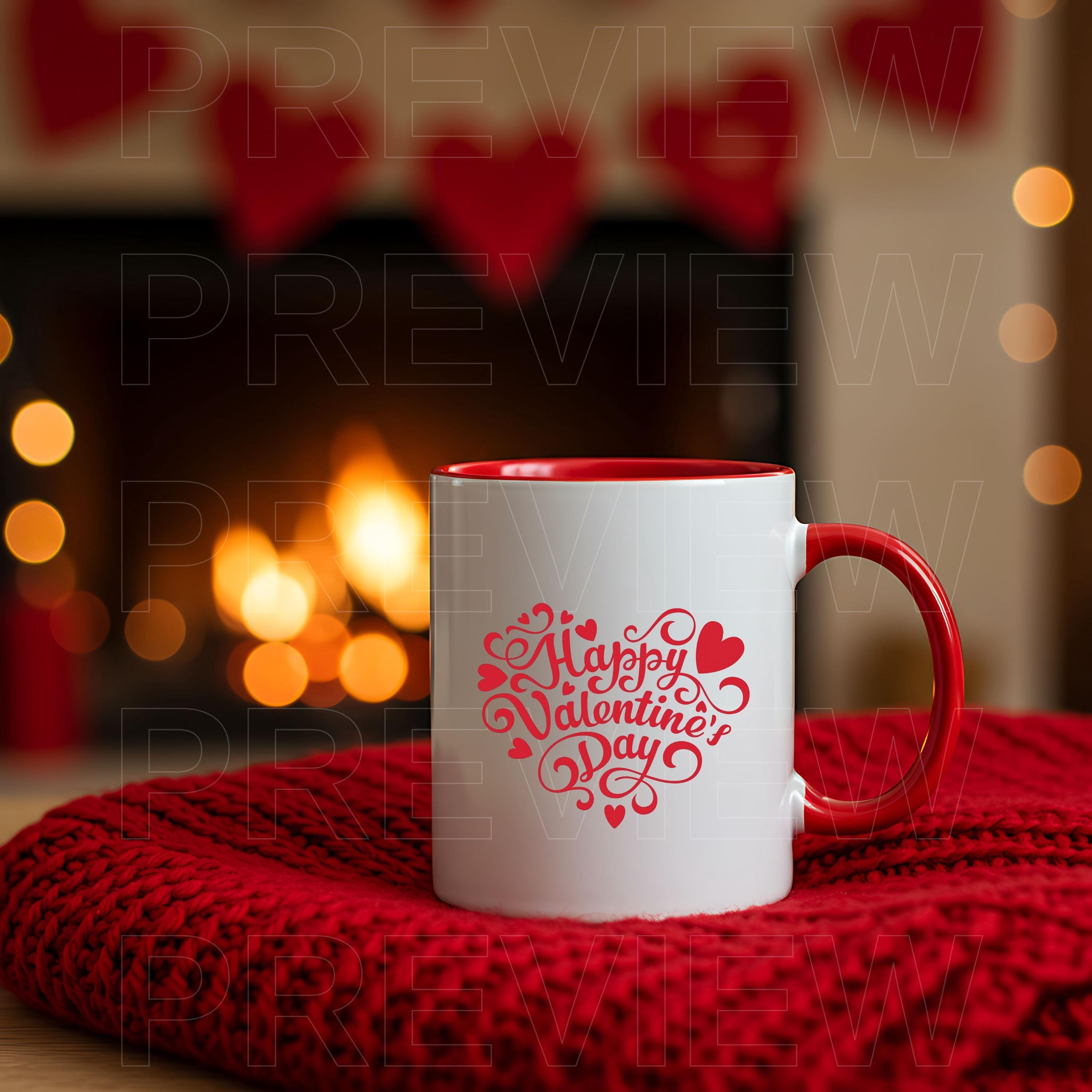 Valentines Day Mug Mockup Valentines Day Mockup 11 Oz Coffee Mug Mockup ...