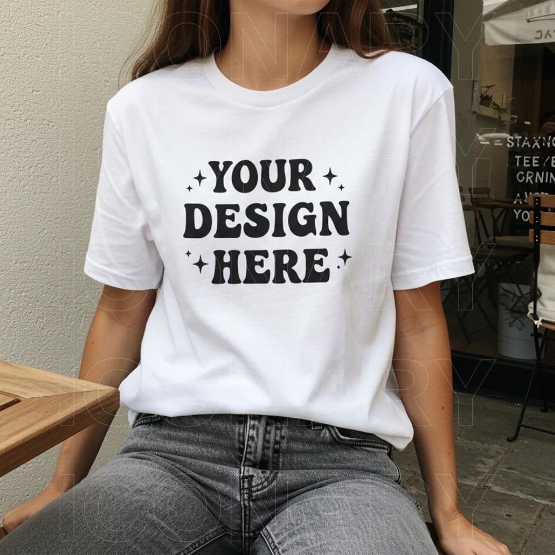 Comfort Colors C1717 White T-shirt Mockup High-resolution White Color T ...