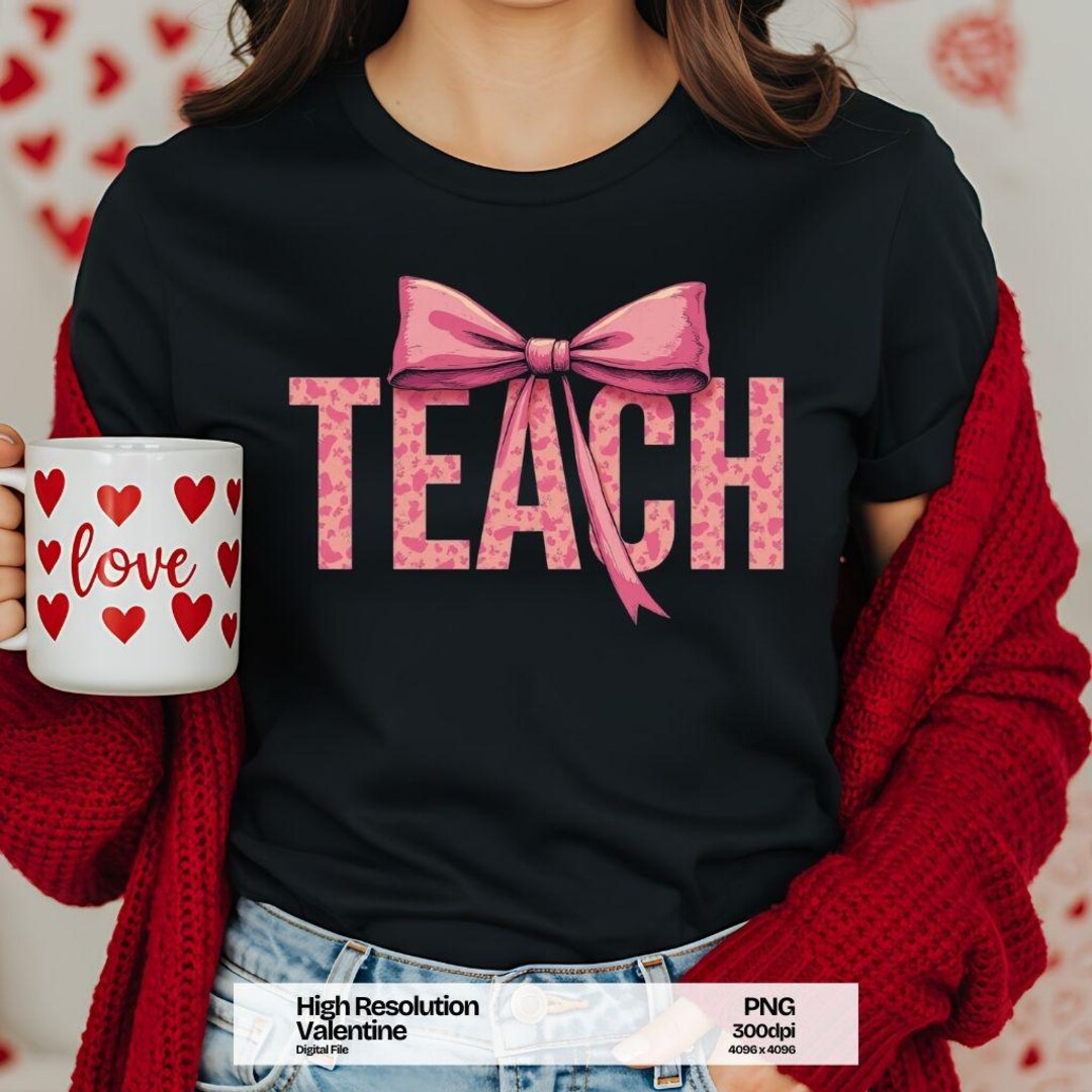 Coquette Teach PNG, Bow Teacher Png, Bows Teach PNG, Varsity Teach Png ...