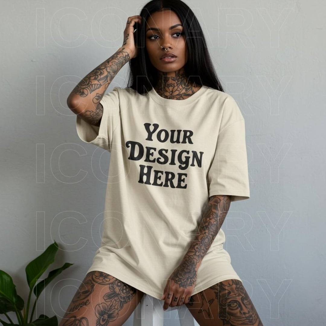 Black Girl Model Ivory Comfort Colors CC17 Plus Size Black Model CC1717 ...