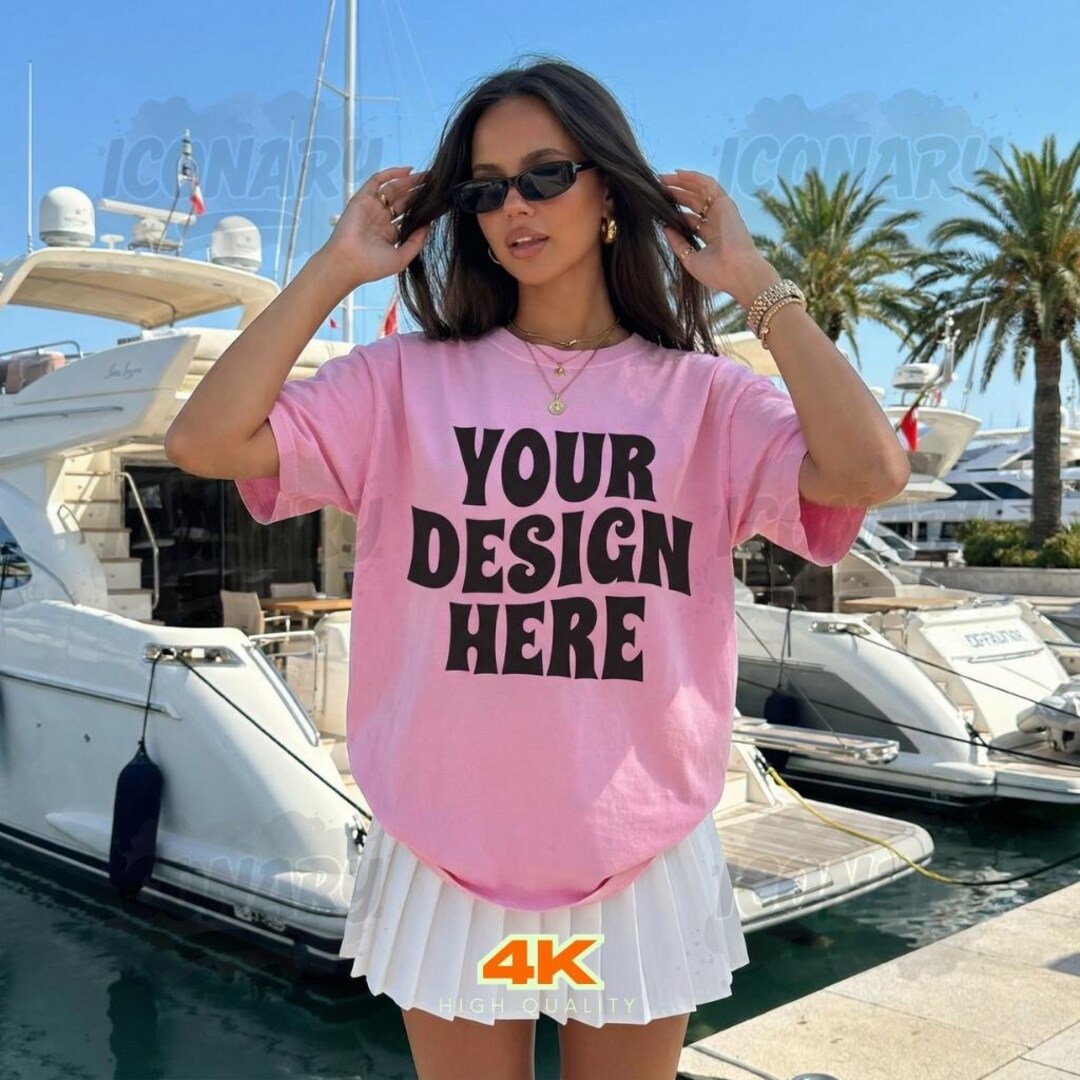 Blossom Comfort Colors C1717 Blossom Tshirt Mockup, Summer C1717 ...