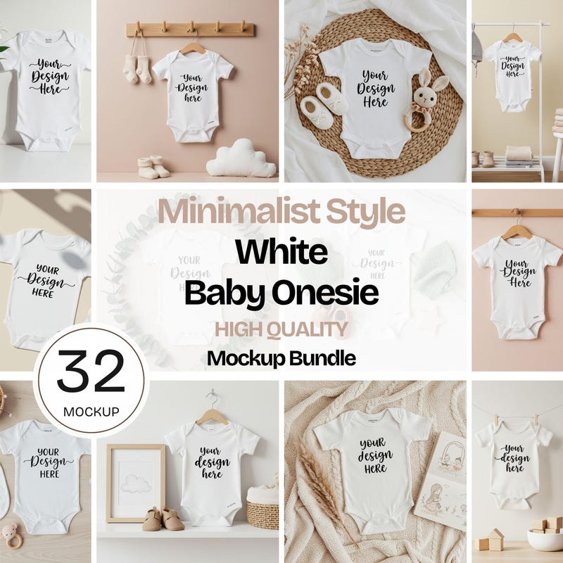 Gerber Onesies Mockups - Etsy