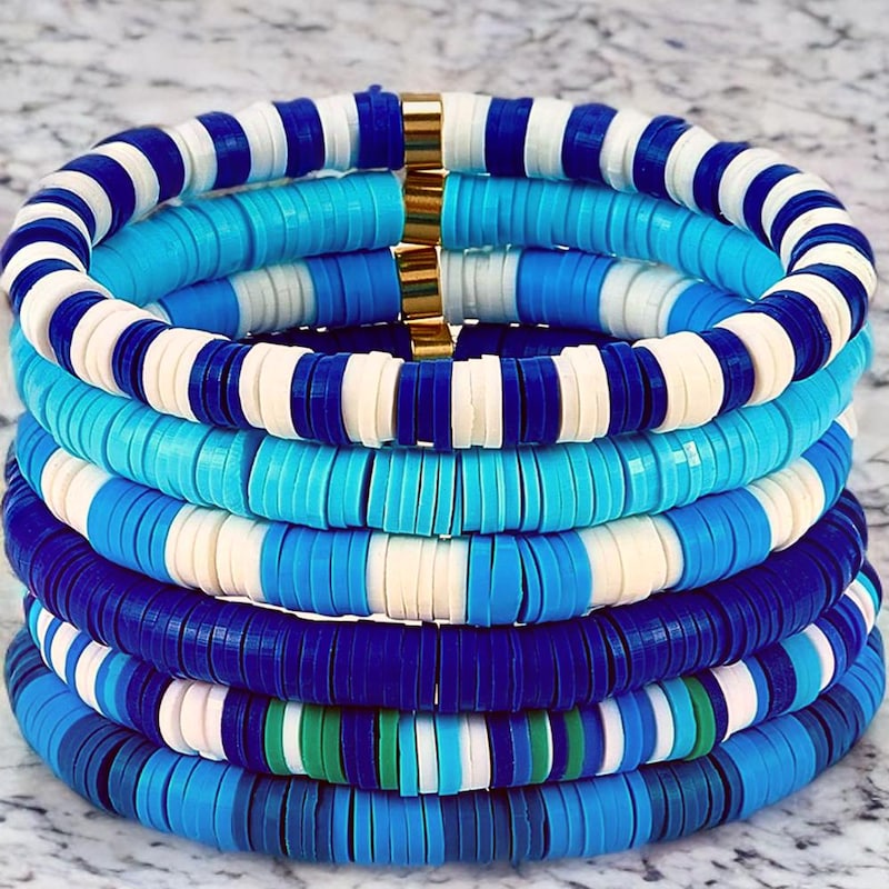 Light Blue Bead Bracelet - Etsy
