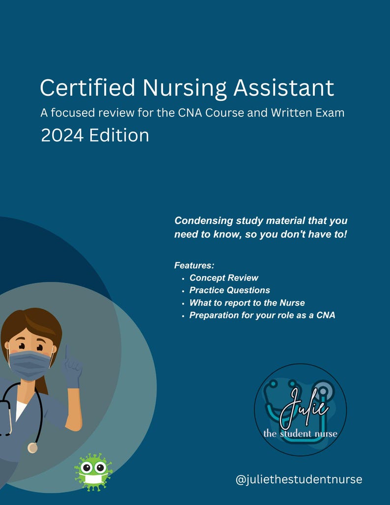 Certified Nursing Assistant Study Guide - Etsy