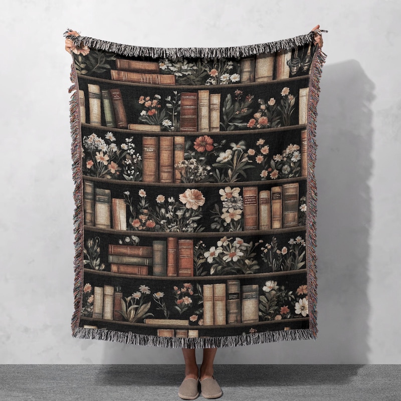 Library Blanket - Etsy