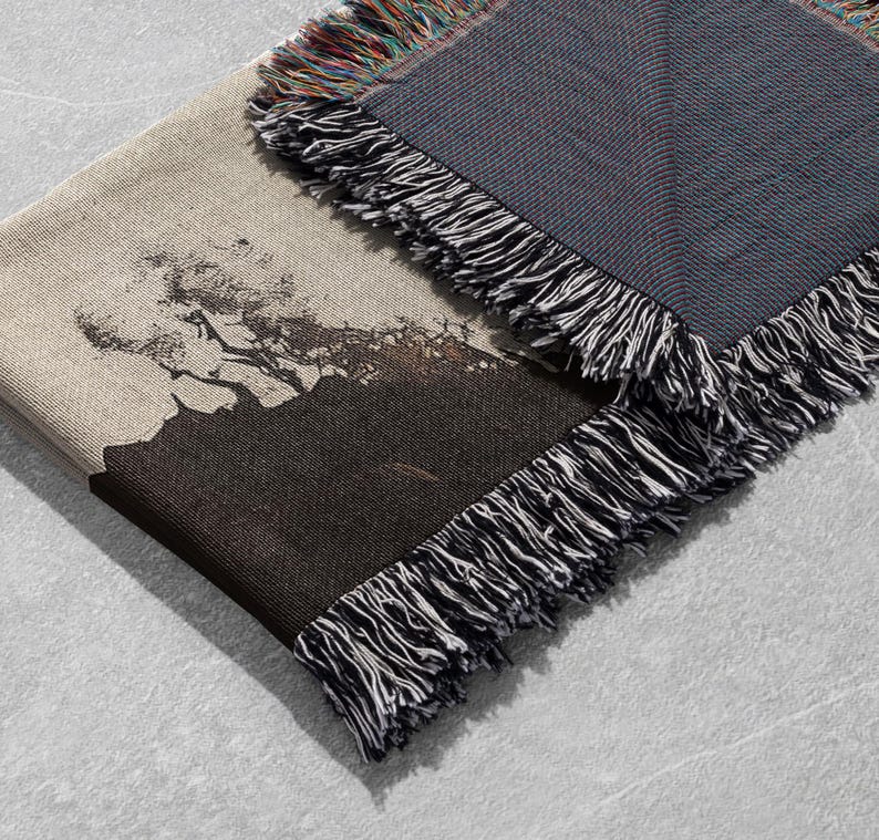100% Cotton Medieval Knight Woven Blanket, Castle Tapestry Throw ...