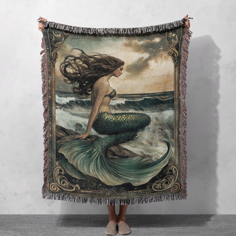 Woven Mermaid Tapestry - Etsy