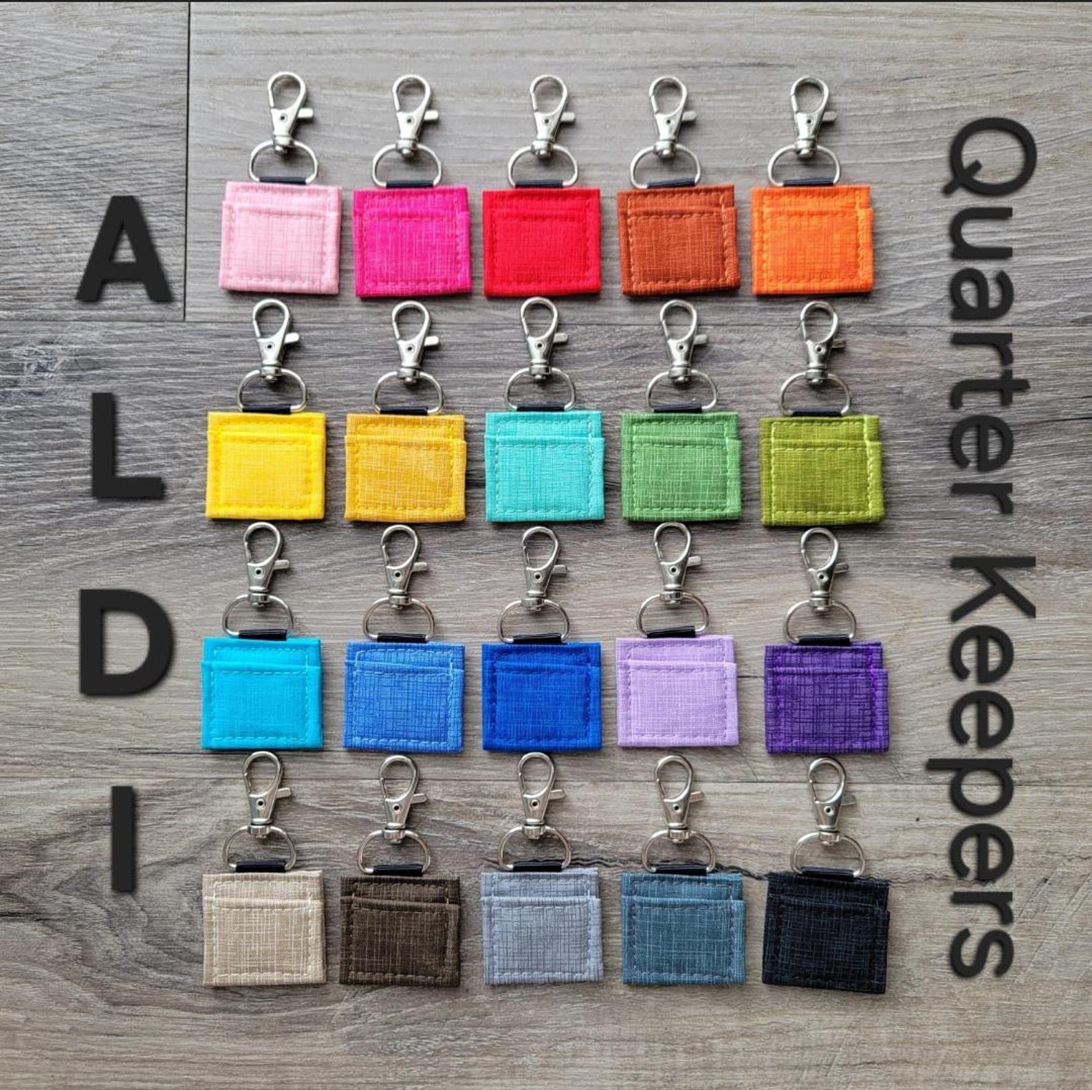 Aldi Quarter Keeper Keychain: Shopping Cart Token Clip - Etsy