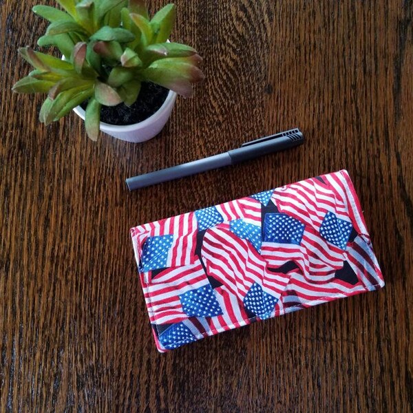 Checkbook Covers American Flag - Etsy