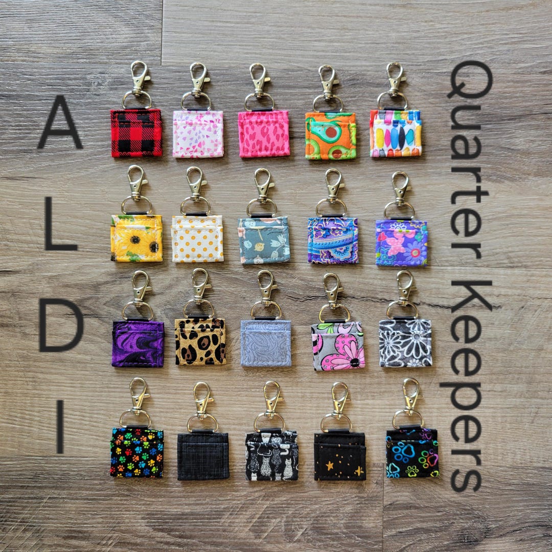 Aldi Quarter Keeper Keychain: Shopping Cart Token Clip - Etsy