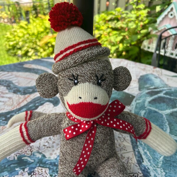 Sock Monkey Art - Etsy