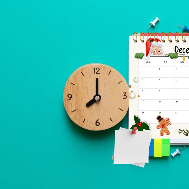 2025 Calendar Cute Kids Cartoon, Wall Calendar PDF, Editable Calendar ...