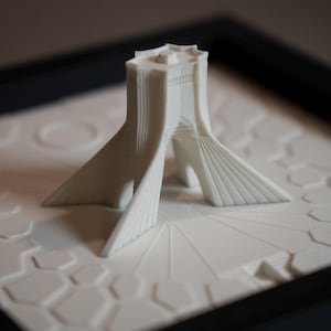 3D Printed Azadi Tower Model | Iranian Landmark Art, Made in Germany - Etsy