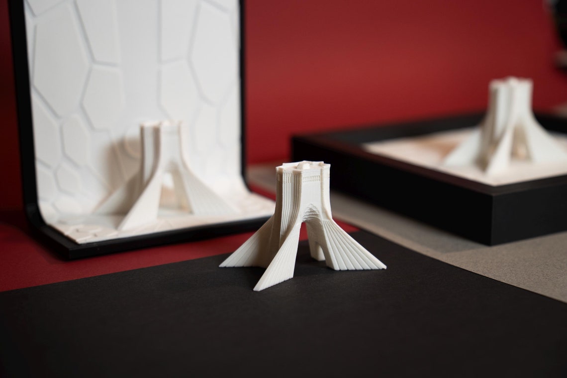 3D Printed Azadi Tower Model | Iranian Landmark Art, Made in Germany - Etsy