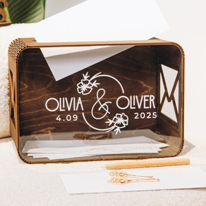 Unique Modern Acrylic Box for Greeting Cards, Custom Wedding Acrylic ...