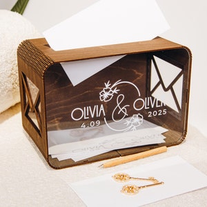 Unique Modern Acrylic Box for Greeting Cards, Custom Wedding Acrylic ...