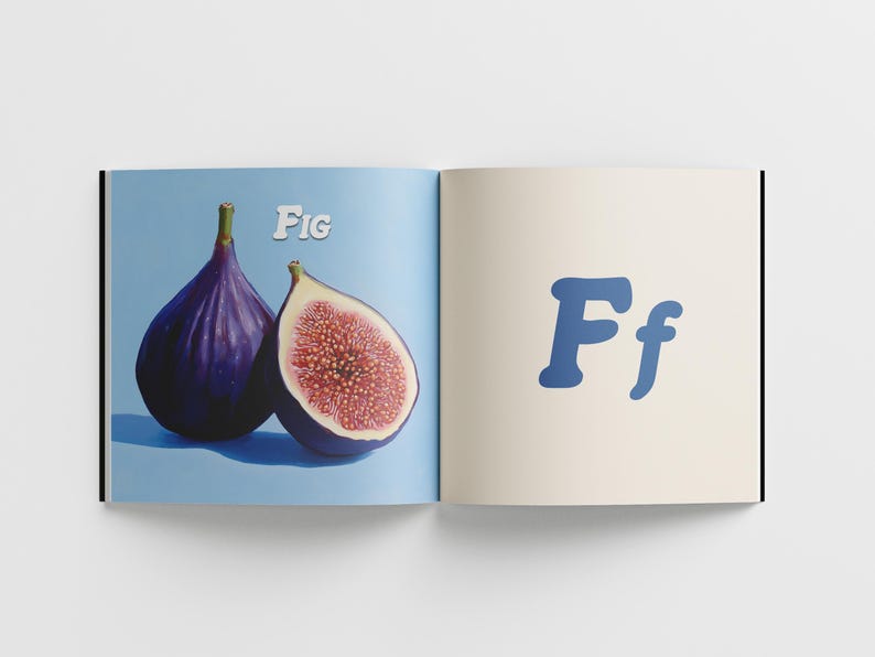 ABC Fruits and Vegetables Baby Alphabet Book, Learning the Alphabet ...