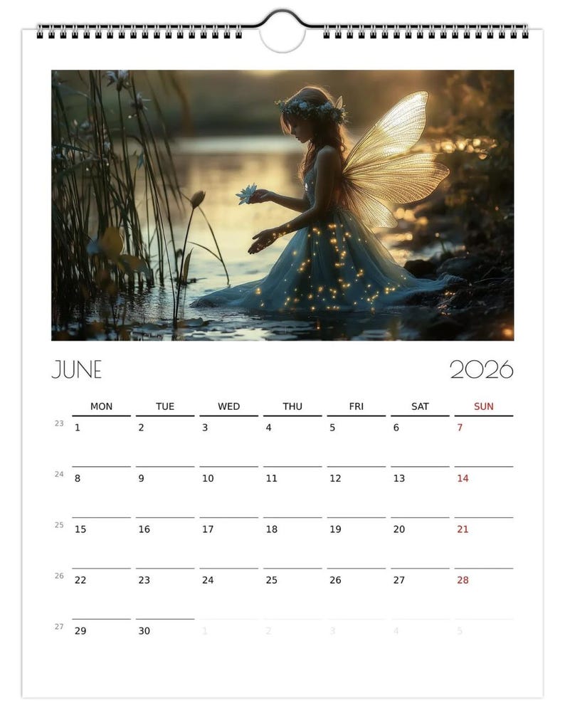2026 Fairy Tales Wall Calendar: Fantasy Art, Kids Birthday Planner - Etsy
