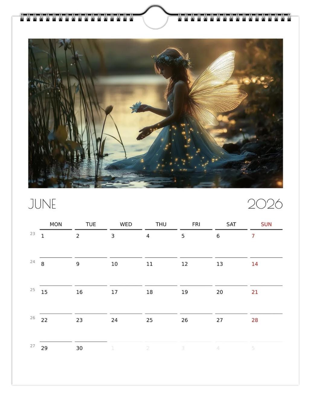 2026 Fairy Tales Wall Calendar: Fantasy Art, Kids Birthday Planner - Etsy