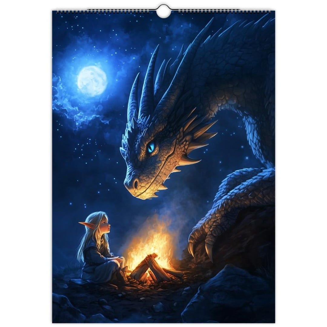 2025 Dragons Fantasy Adventure Calendar Epic Illustrations for Tabletop ...