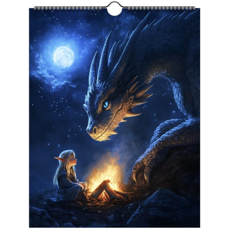 Wall Calendar 2026 Dragons Fantasy Adventure – Epic Illustrations for ...