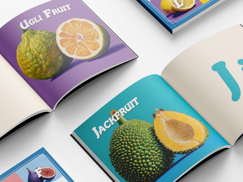 ABC Fruits and Vegetables Baby Alphabet Book, Learning the Alphabet ...