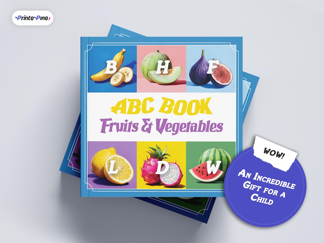 ABC Fruits and Vegetables Children Alphabet Book, Learning the Alphabet, First Alphabet for ...