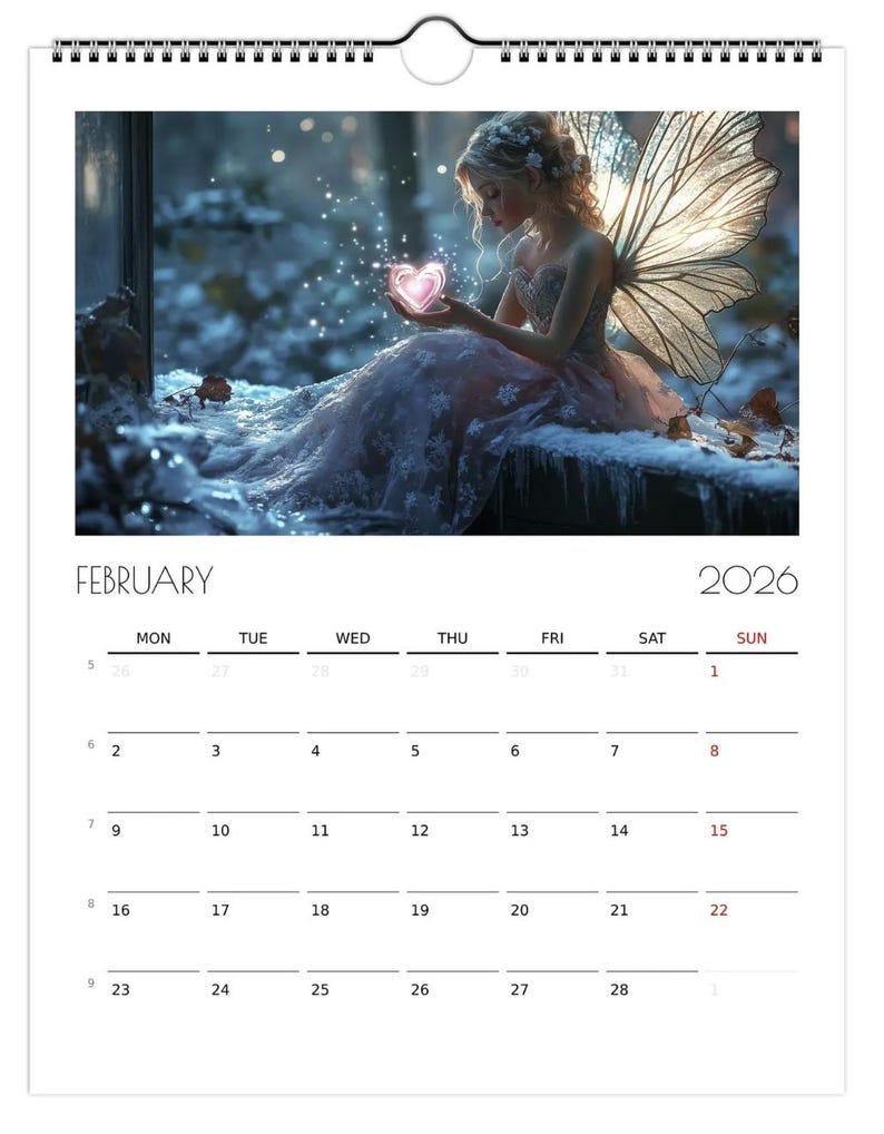 2026 Fairy Tales Wall Calendar: Fantasy Art, Kids Birthday Planner - Etsy