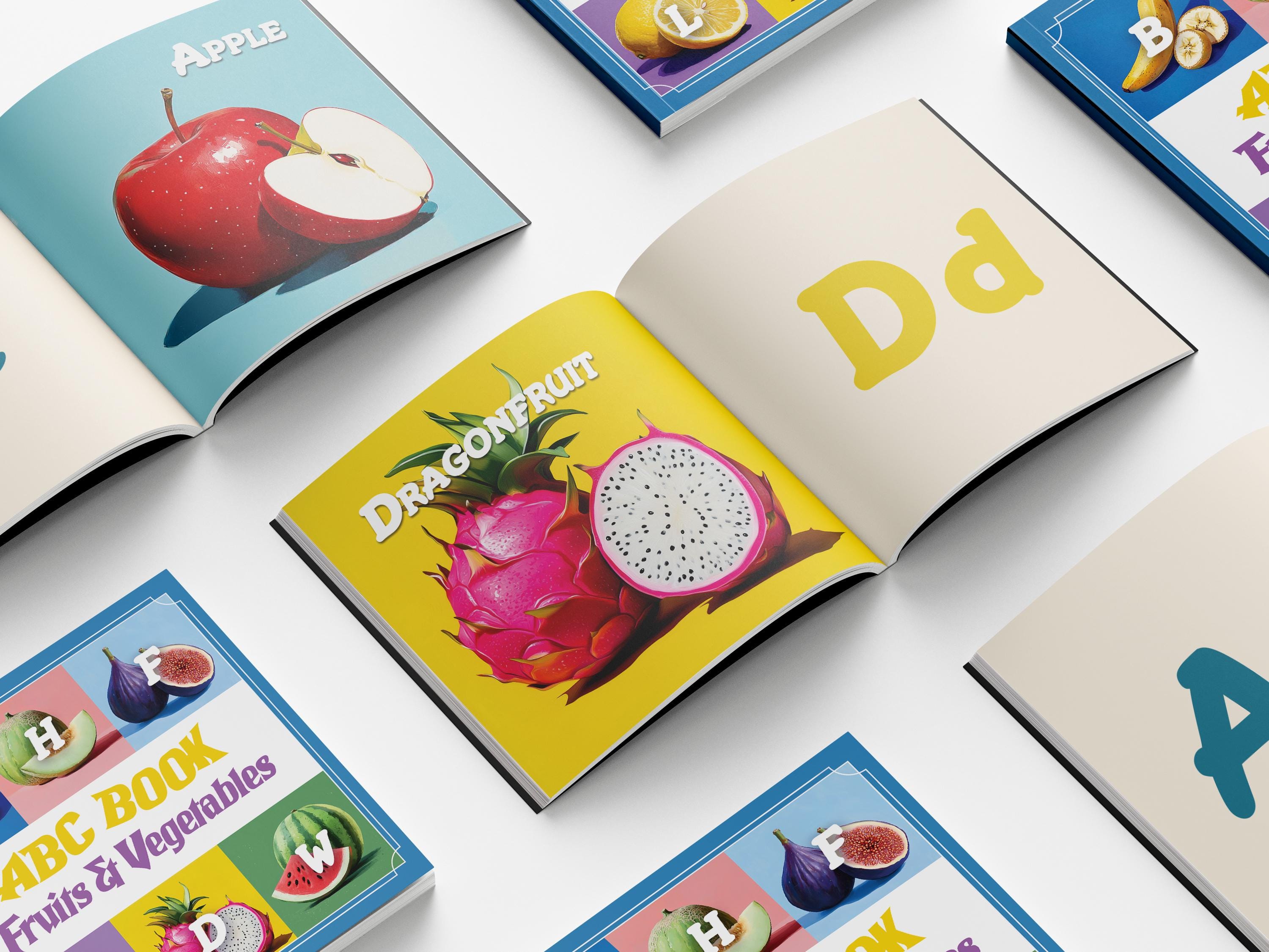 ABC Fruits and Vegetables Children Alphabet Book, Learning the Alphabet ...