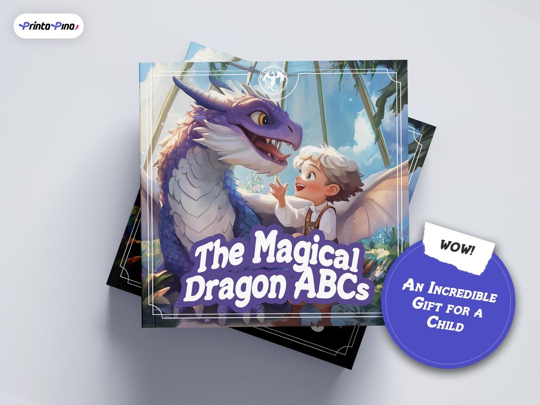 The Magical Dragon ABC Book, Baby Shower Gift Idea Educational Alphabet ...